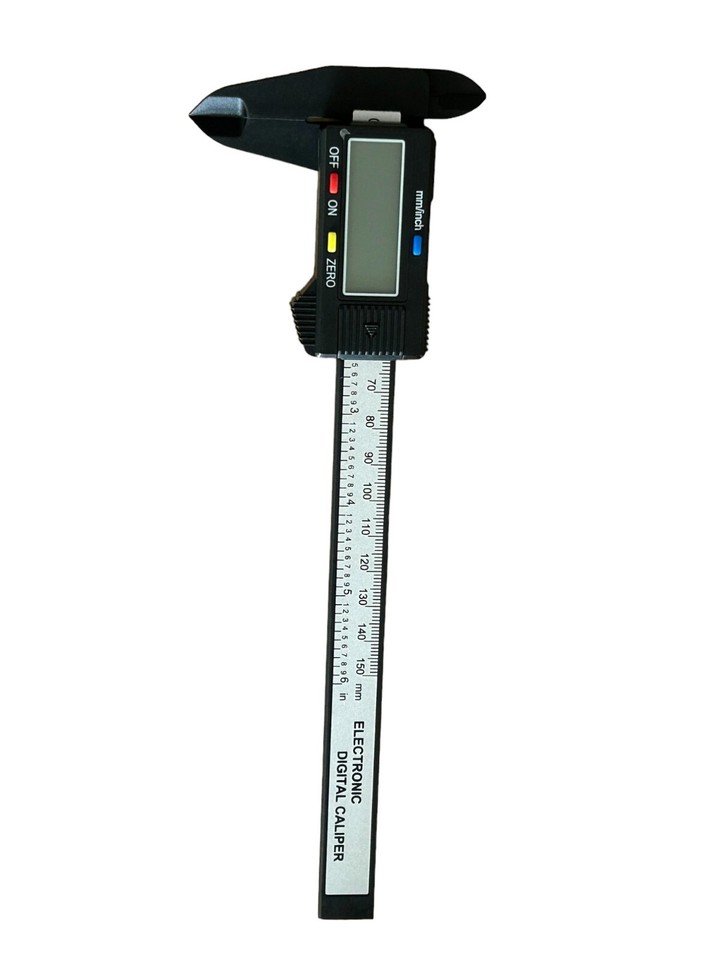 DELUXE 6" LCD Digital Vernier Caliper Measure Tool 150mm Gauge Ruler ...