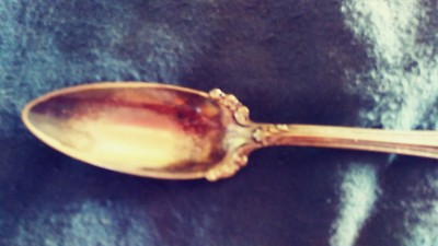 R & B SILVER PLATE FRUIT SPOON VERY ORNATE | eBay