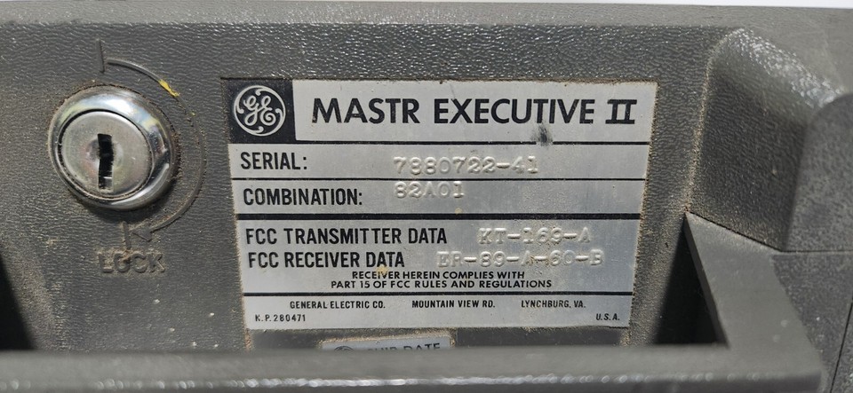 GE Mastr Executive II VHF High Band - Untested - No Key | eBay
