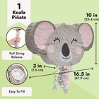 Small Pull String Koala Pinata for Jungle Animal Birthday Party, 16.5 x ...