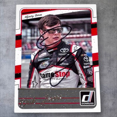Erik Jones DONRUSS #77 autographed NASCAR card 2017 XFINITY SERIES JGR ...