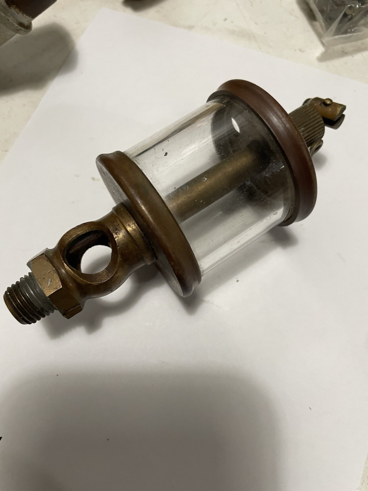 Lunkenheimer Brass Glass Oiler No. 4 Sentinel Industrial Stationary ...