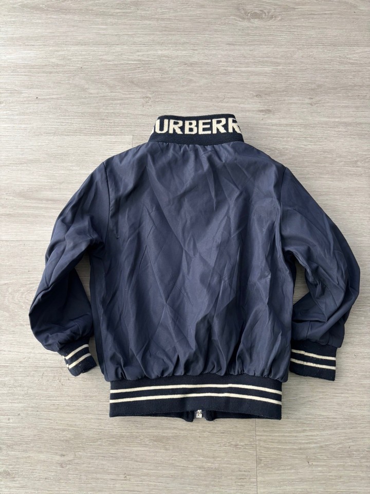 Burberry Quilted Jacket Youth Small Black Logo Design | eBay UK