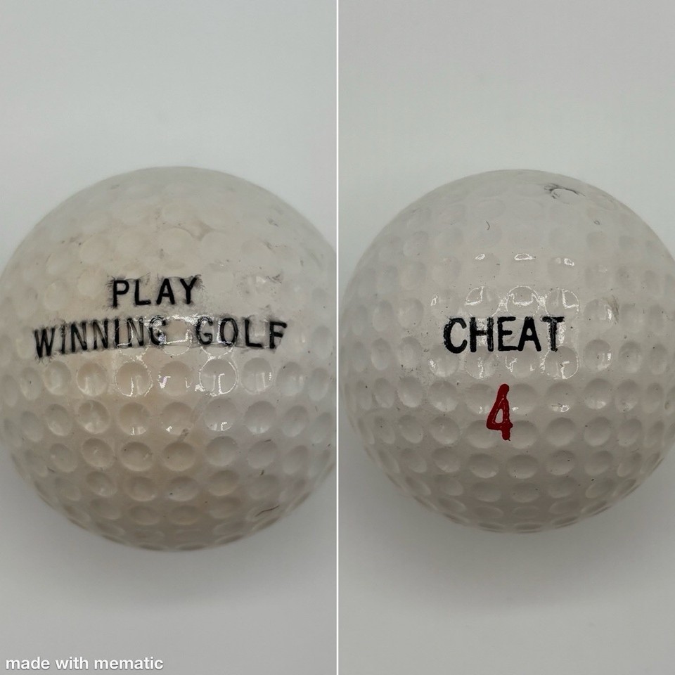 Vintage Novelty Humorous Golf Balls Lot of #11 Funny Sayings c.1990s ...