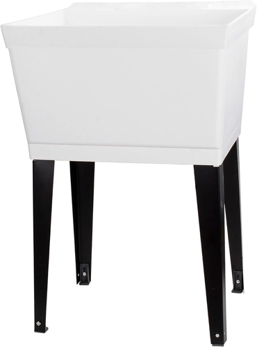 19 Gallon Utility Sink Laundry Tub by with Adjustable Metal Legs, Ideal ...