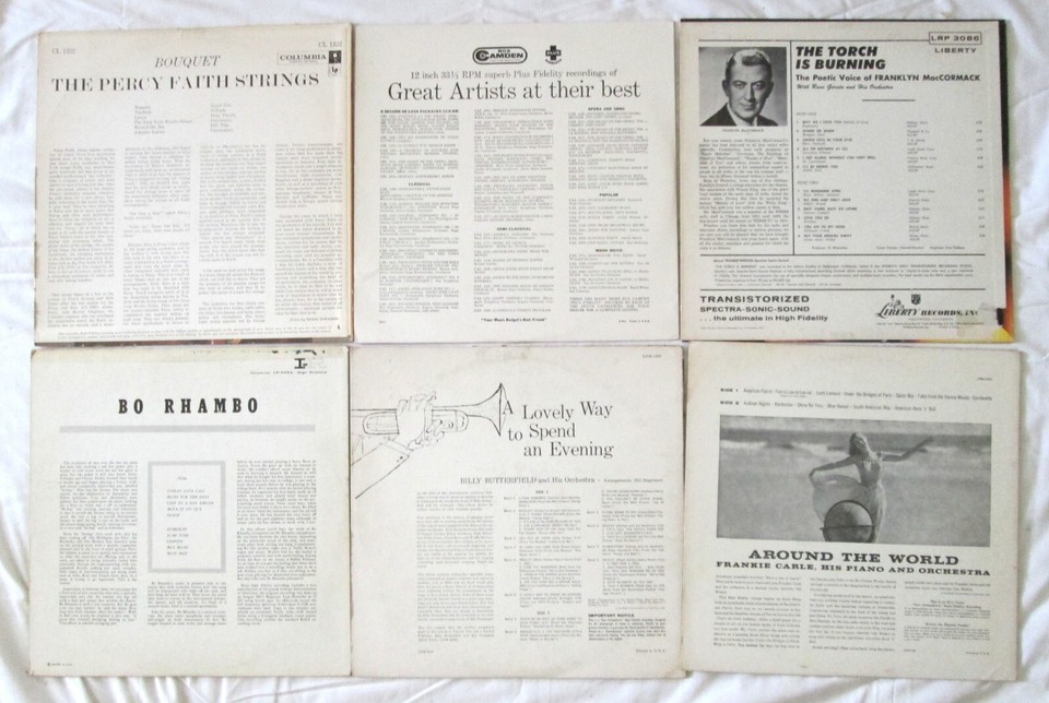 Vintage 1950s 6 LP Lot Pretty Sexy Women Cheesecake Covers Easy ...