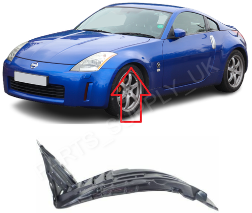 NEW FOR NISSAN 350Z 06 - 09 FRONT FENDER FRONT PART MUD GUARD SPLASH ...