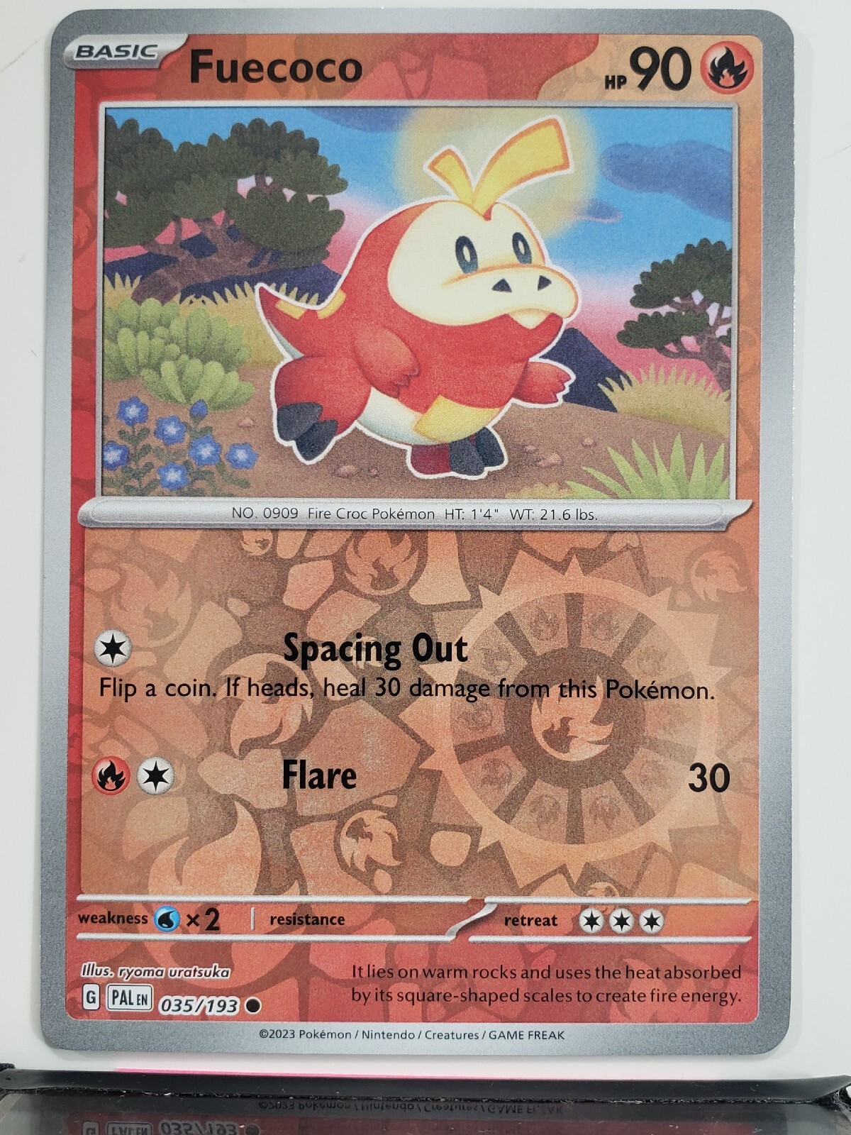 REVERSE HOLO Fuecoco 035/193 NM Paldea Evolved Pokemon Card $2 Combined ...