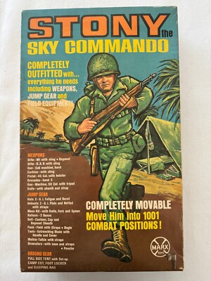 MARX Stony Stonewall Smith Sky Commando 1960s Action Figure, Accessories and Box | eBay