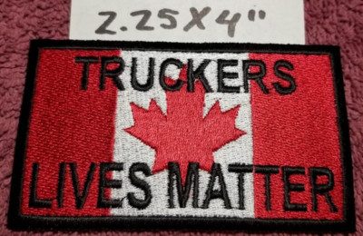 Canada Truckers Lives Matter Embroidery Biker Patch Worldwide shipping ...