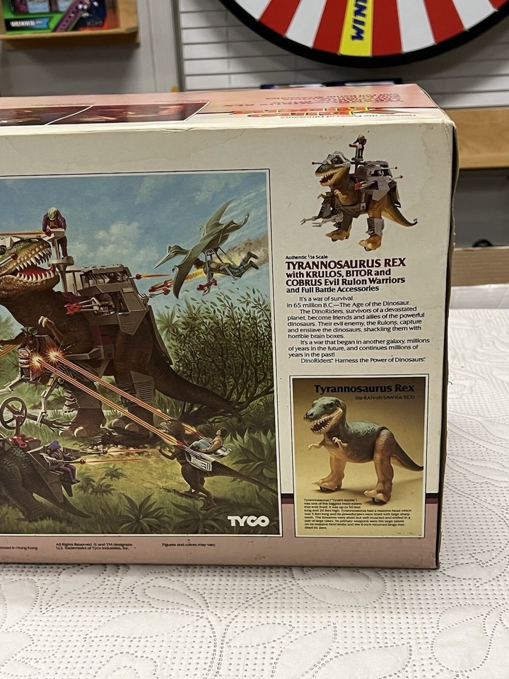 Dino Riders T-Rex Sealed Tyco MISB Tyrannosaurus Rex Complete 1988 RARE ...