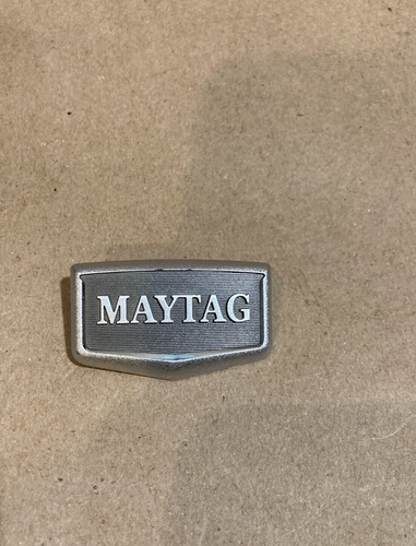 Maytag Dryer Nameplate W10153170-3 OEM Genuine Washer Emblem Silver ...