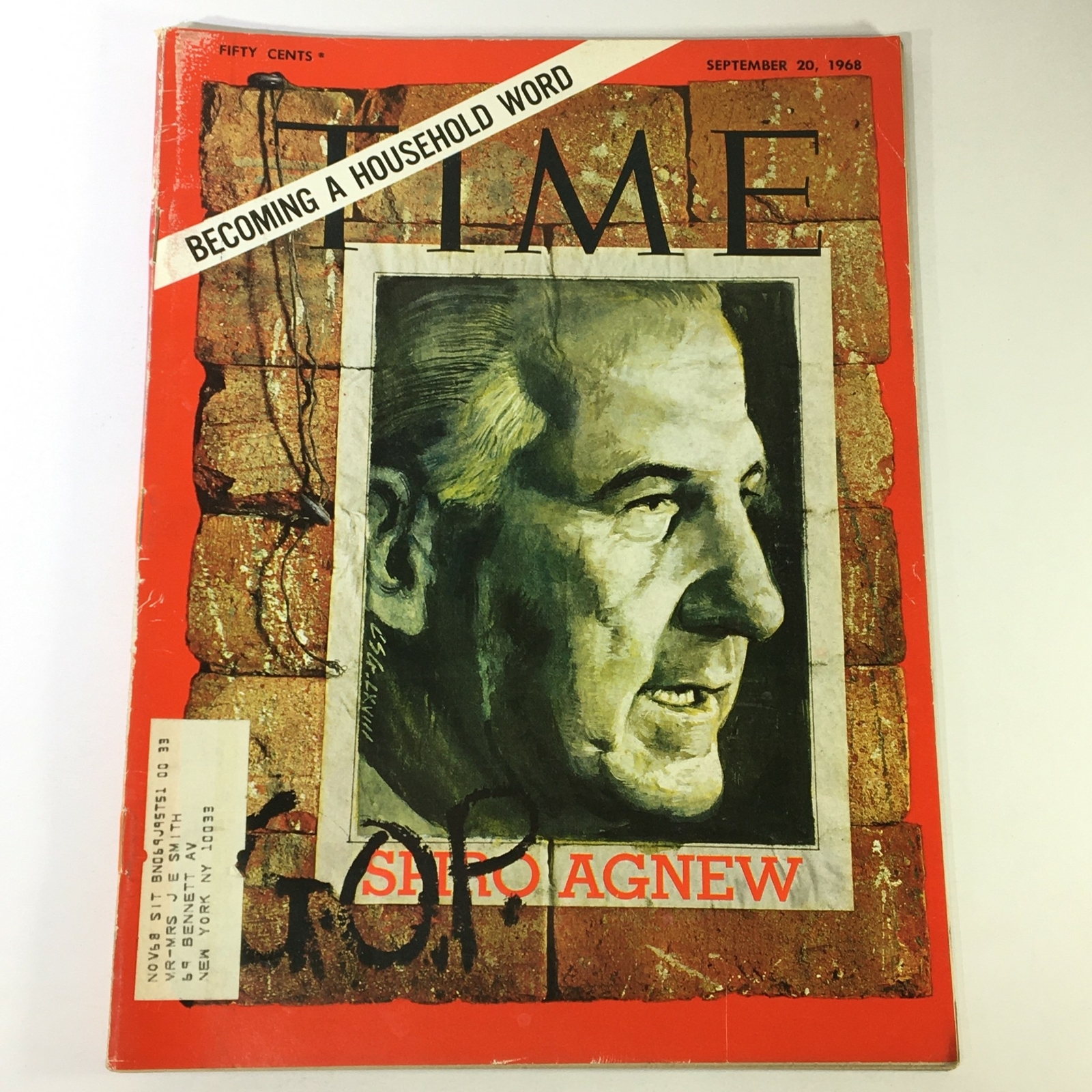 VTG Time Magazine September 20 1968 - Spiro Agnew / Becoming a ...