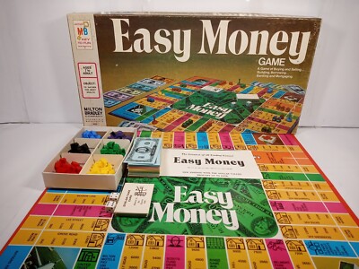Vintage Easy Money Board Game (1974, Milton Bradley) Complete | eBay
