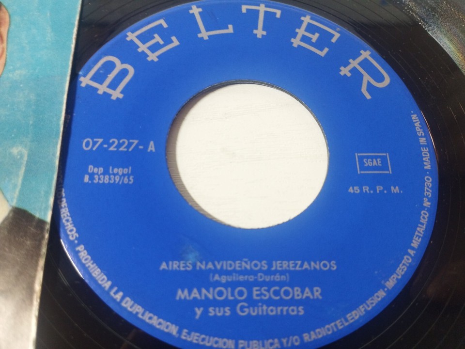 MANOLO ESCOBAR Hirten IN Kerze 1965 07-227 Belter - Single LP vinyl 7 ...