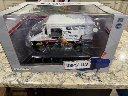 Greenlight USPS Delivery Vehicle American Motorcycles Collectible ...