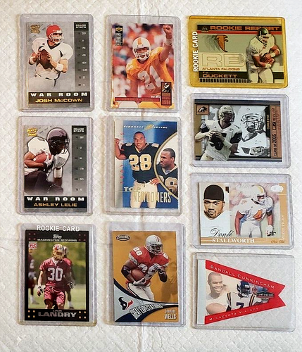 Lot of 52 NFL Football Trading Cards 1978-2008 - Rookie & Limited ...