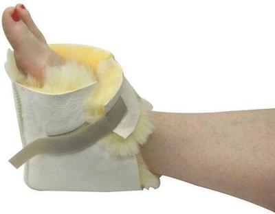 Medical Sheepskin Heel Protector Boot Yellow Sheep Skin Wool Foot ...