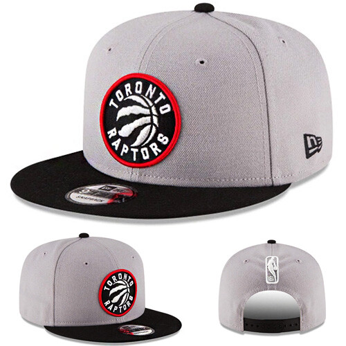 New era Toronto Raptors Snapback Hat NBA Official 2 Tone Color Gray ...