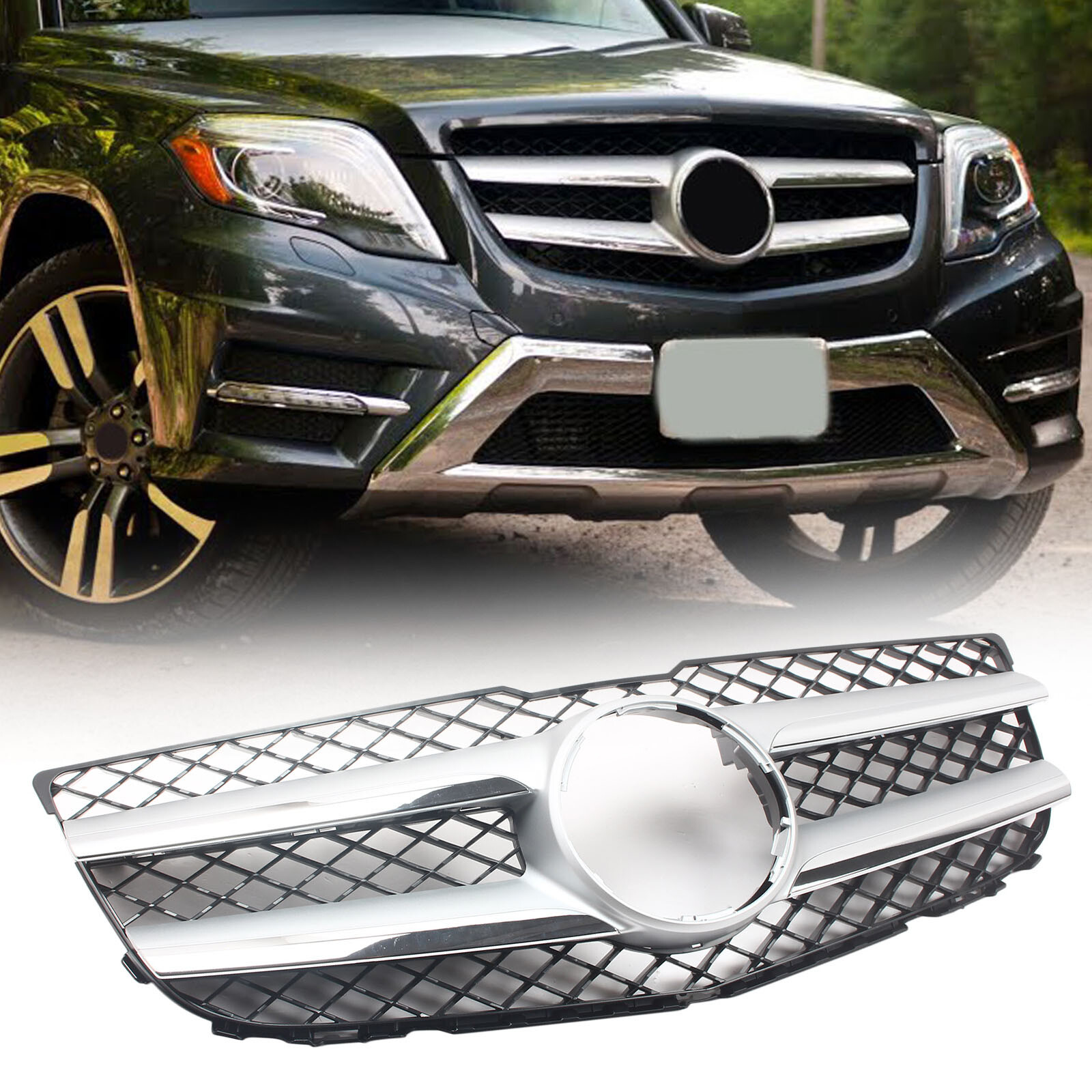 Bumper Grille Front Upper For 13-15 Mercedes-Benz GLK250/350 2048802983 ...