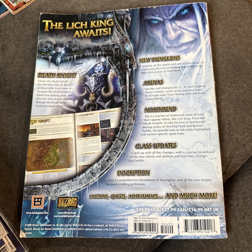 WORLD OF WARCRAFT BOOK WRATH OF THE LICH KING | eBay