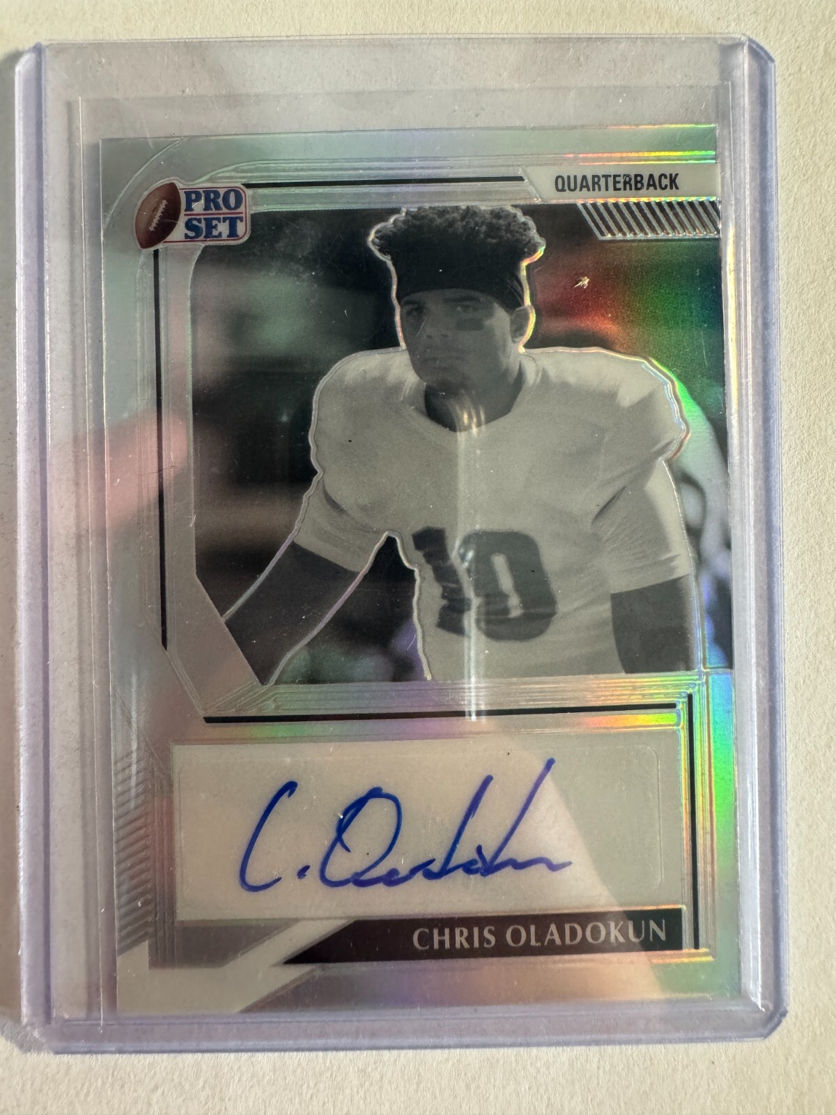K186,197 - 2022 Leaf Pro Set Metal B&W Prismatic Silver #BWCO1 Chris Oladokun/50 | eBay