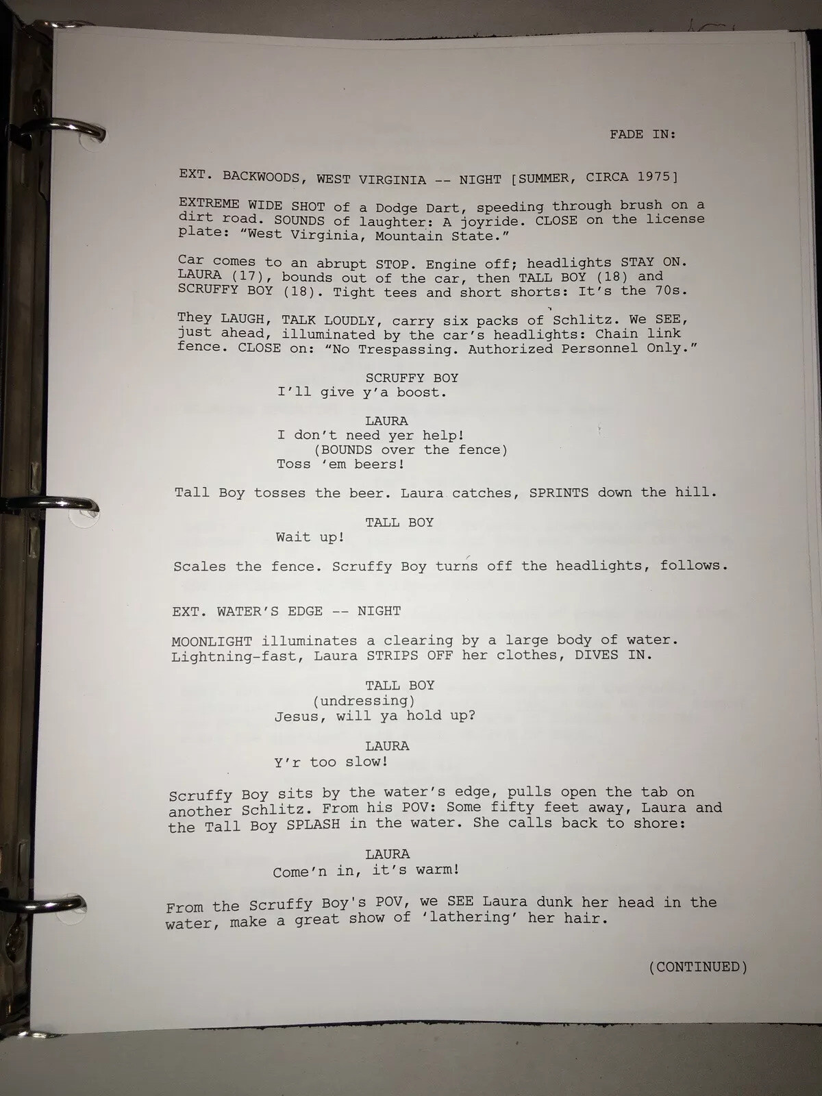 DARK WATERS WITH ANN HATHAWAY STUDIO GIFTED SCRIPT IN VELLUM BINDER | eBay