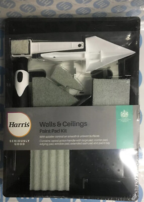 Harris Seriously Good Wall & Ceiling Paint Pad Set For Emulsions Walls ...