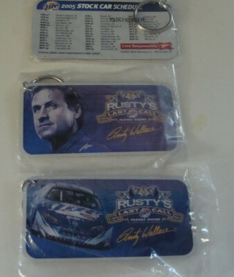 Rusty Wallace Last Call Keyring Miller Lite 2005 Stock Car Schedule ...