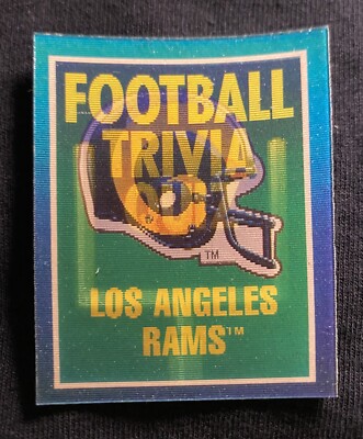 1989 Score Football Trivia Quiz Mini Card Los Angeles Rams #9 Of 28 | eBay