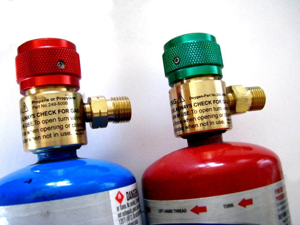 Jewelers Little Torch w/ Regulators, Flash Arrestors, 5 tips Smith TYPE ...