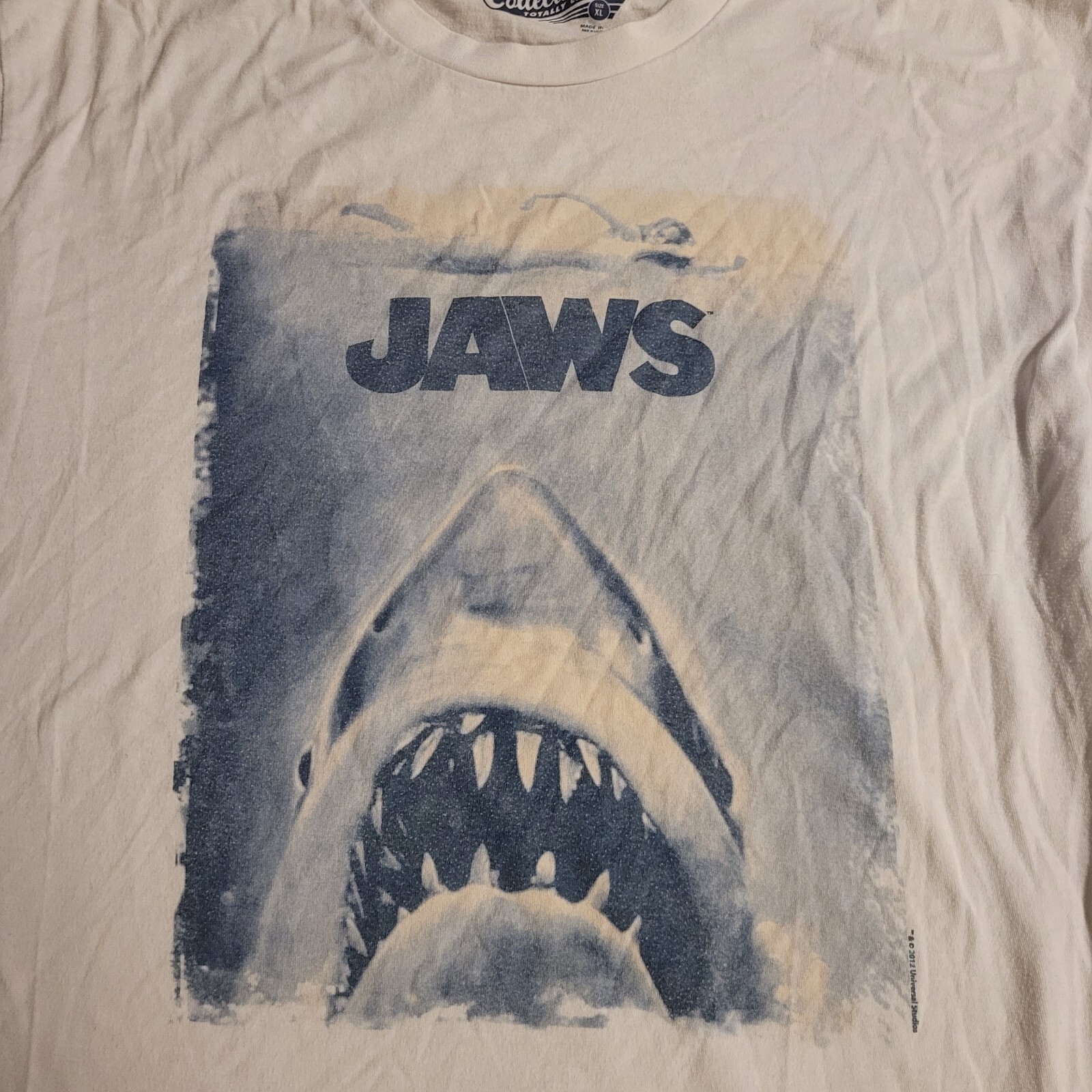 Jaws Movie Poster White T Shirt Old Navy Collectabili… - Gem