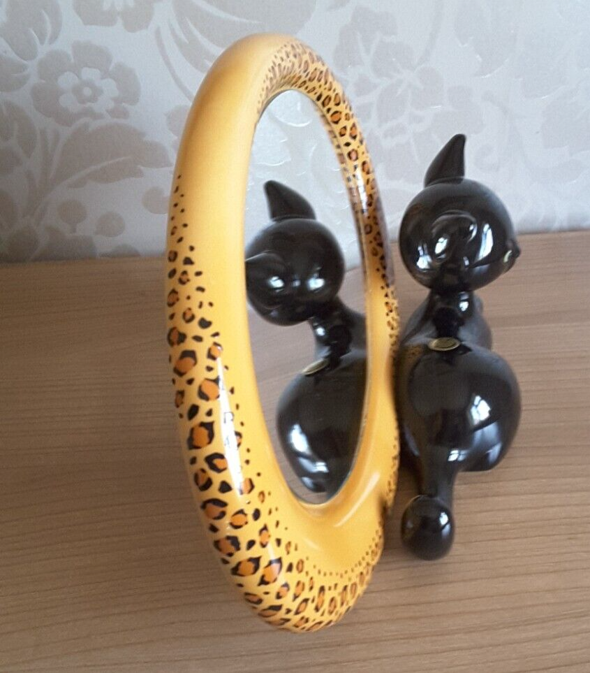 Goebel Kitty de luxe leopard mirror, porcelain | eBay