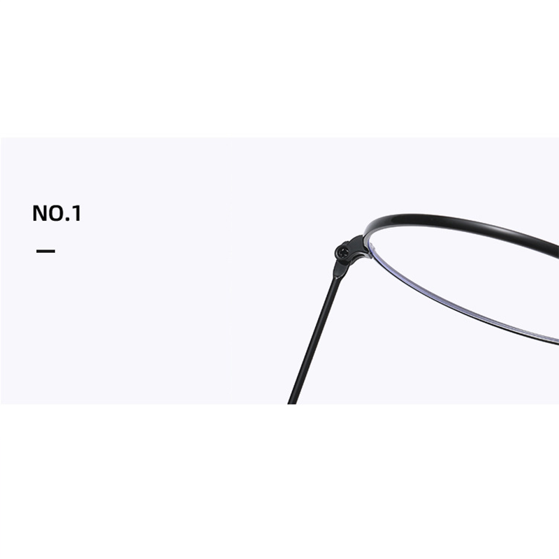 Men Women Round Metal Blue Light Blocking Reading Glasses Clear Lens ...