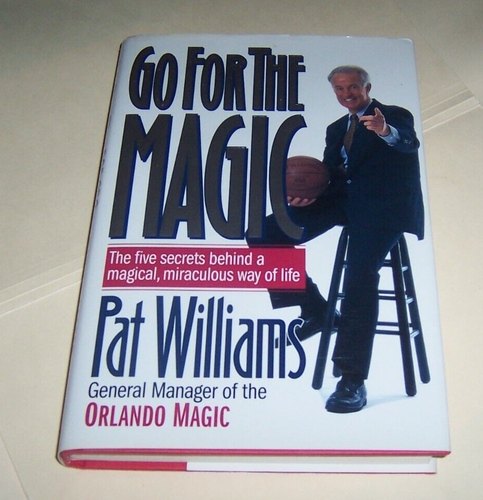 NO JSA SIGNED AUTOGRAPHED PAT WILLIAMS BOOK GO FOR THE MAGIC HB ...
