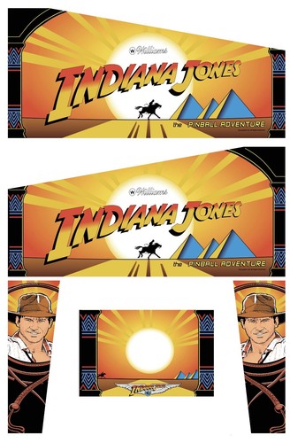 Stickers Indiana Jones ( non original) Pour Pincab Flipper | eBay
