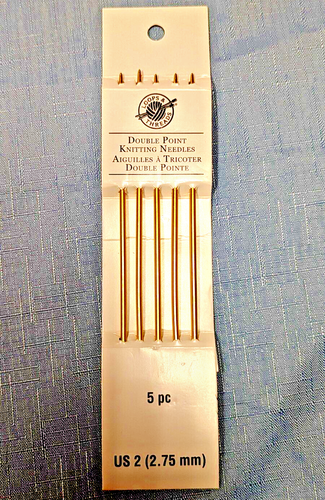 Set 5 Loops Threads Double Point Knitting Needles US Size 2 (2.75mm ...