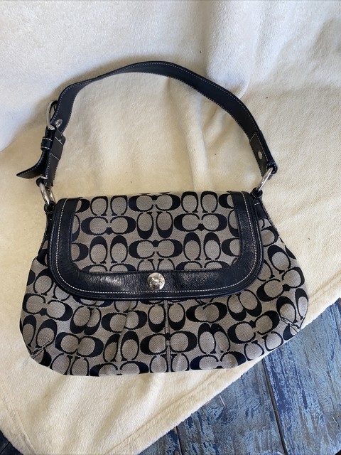Coach signature "c" black shoulder bag L1020 - F15203 for sale online ...