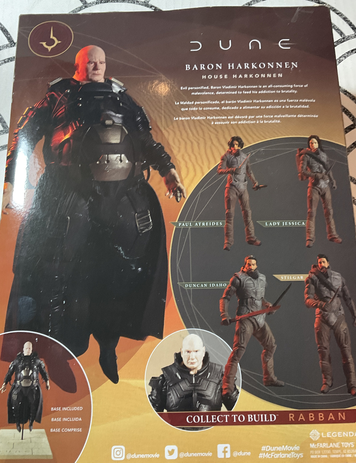 ⚡️McFarlane Toys Dune Baron Vladimir Harkonnen 12-inch Figure 🆕 ...