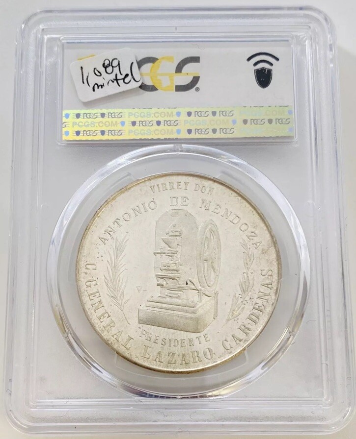 1936 Mexico Grove-490a Silver Casa De Moneda Silver Medal PCGS MS65 ...