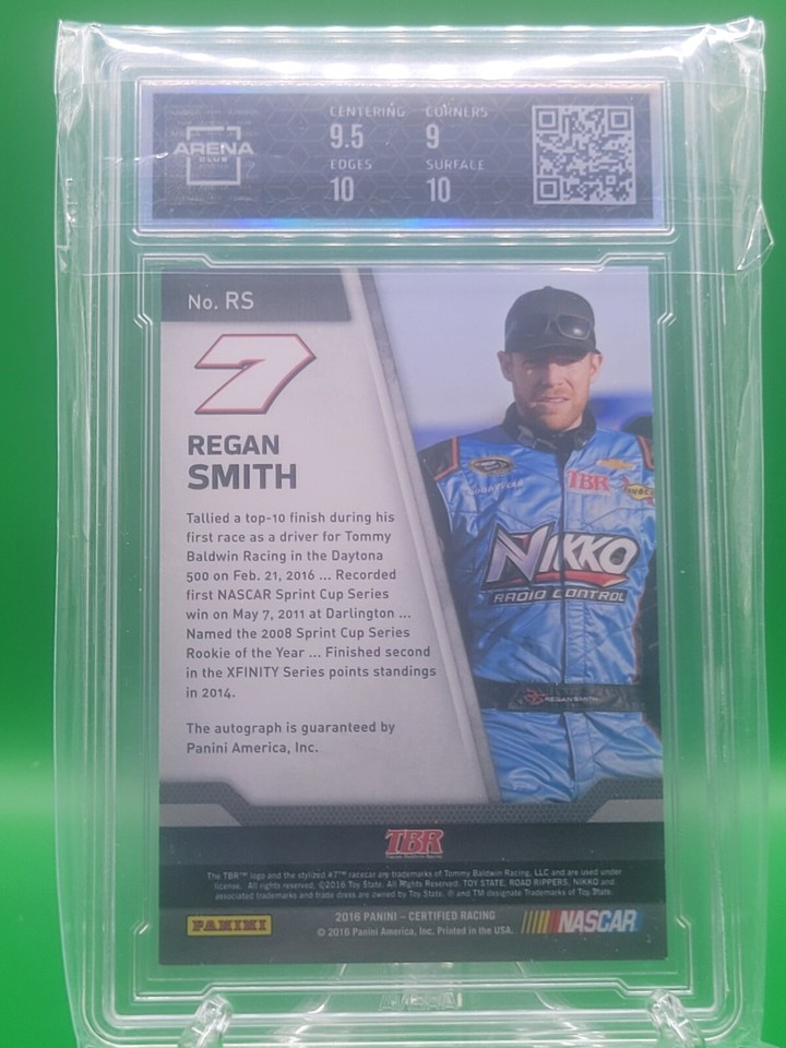 2016 panini certified racing Regan Smith Auto 66/89 | eBay