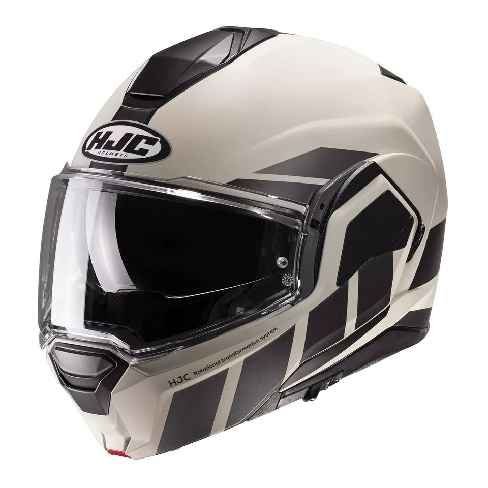 HJC i100 BEIS BROWN FLIP UP MODULAR MOTORCYCLE CRASH HELMET 180 ...