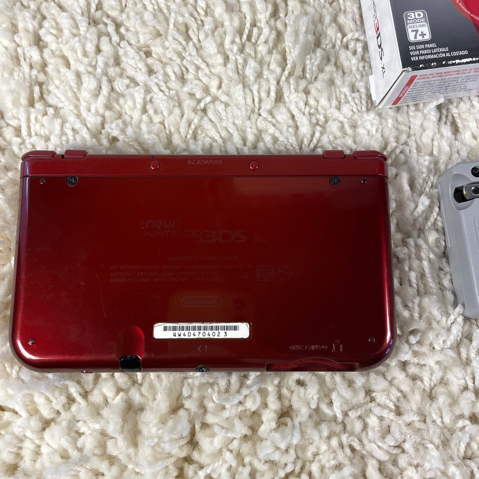 Nintendo “New” 3DS XL Metallic Red Handheld System RED-001 in Box ...