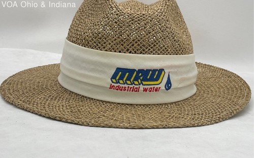 Vintage MPW Industrial Water Woven Straw Hat | eBay
