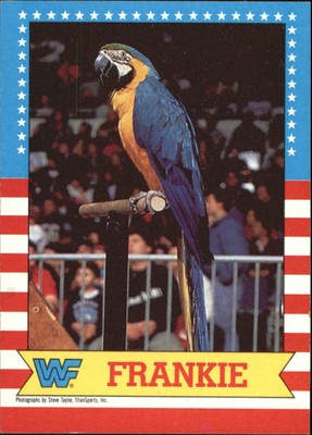 1987 Topps WWF #4 Frankie The Bird Card | eBay