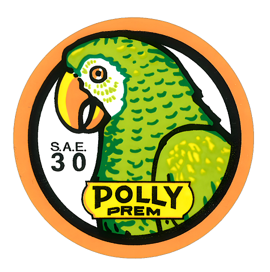 FITS VINTAGE POLLY SAE 30 GAS Motor Oil GASOLINE PUMP PETROLEUM STICKER ...