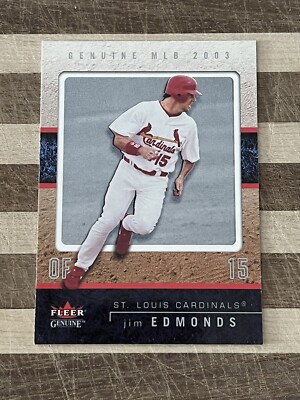 2003 Fleer Genuine Baseball Jim Edmonds Card #64 | eBay
