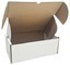 WHITE SHIPPING CARDBOARD BOXES POSTAL MAILING GIFT PACKET SMALL PARCEL ...