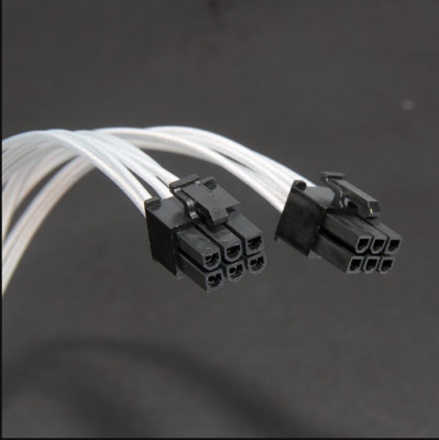 1Pc Converter Cable 20cm For Graphics Card Pci-e 6-Pin Male to Dual 6 ...