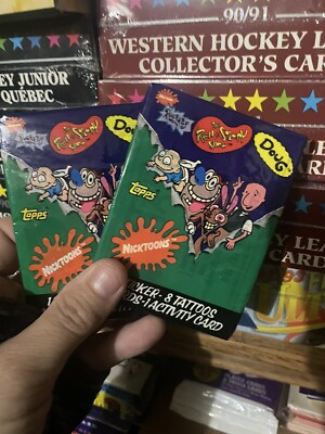 Topps Nicktoons Sticker/Tattoos/Cards (2 Packs) - 1993 | eBay